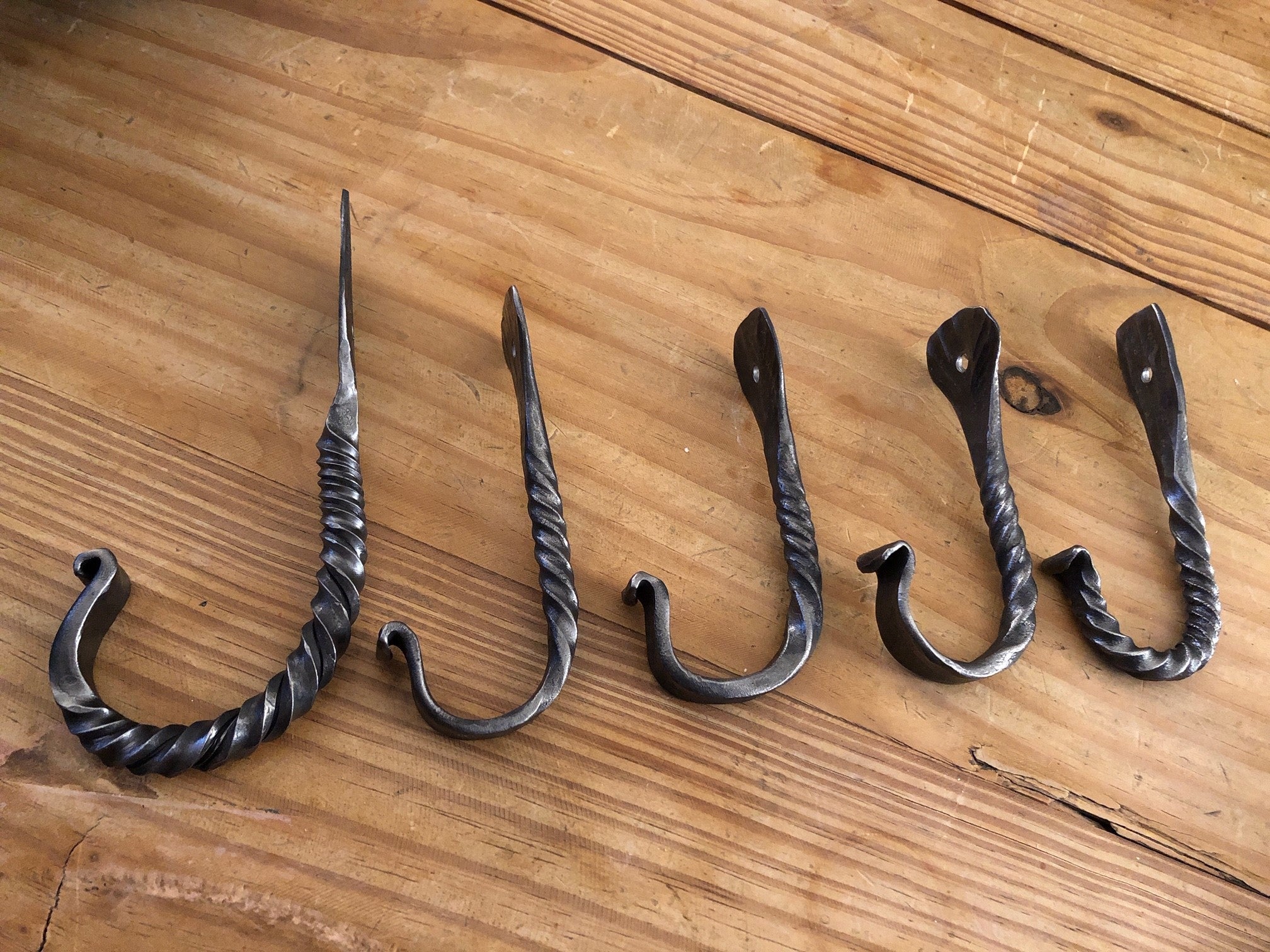 Forged Hooks – Rhino & Ravens Forge